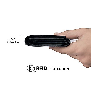 Columbia Men's RFID Leather Wallet Trifold Vertical Security Protection Accessory, -black Joey, One Size