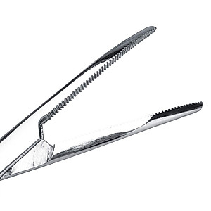 Dog Ear Hair Removal Tool, Dog Ear Plucking Tool Dog Ear Hair Remover Pets Ears Nose Hair Puller Stainless Steel Grooming Cleaning Clamp with Curved Tip Tweezers for Pet Cats Trimmer Accessories(big)