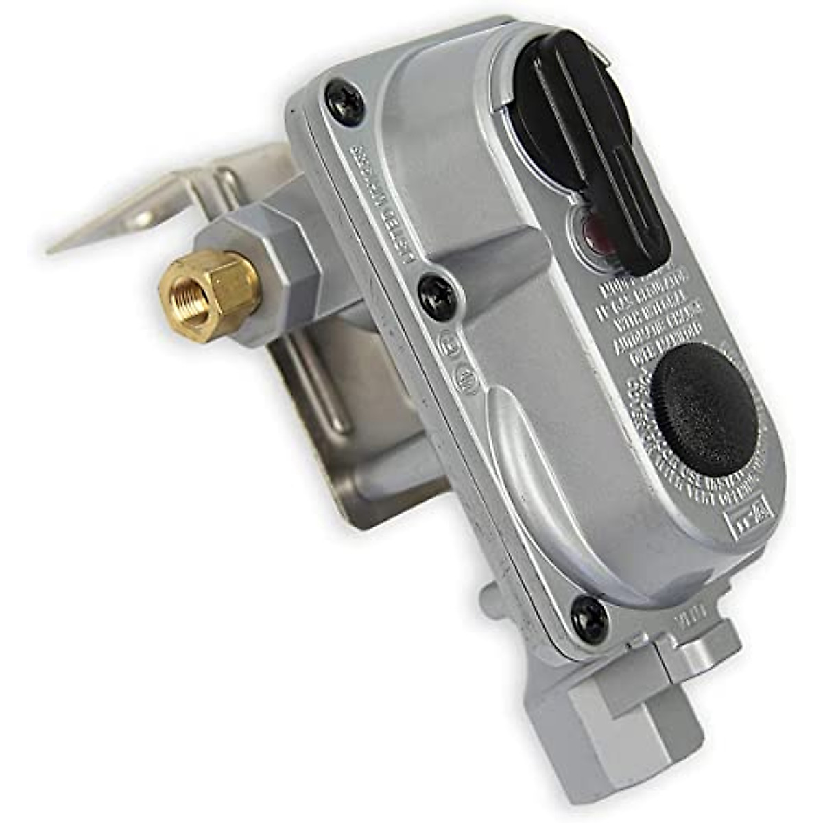 Flame King (KT12ACR-2) 2-Stage Auto Changeover LP Propane Gas Regulator With Two 12 Inch Pigtails For RVs, Vans, Trailers