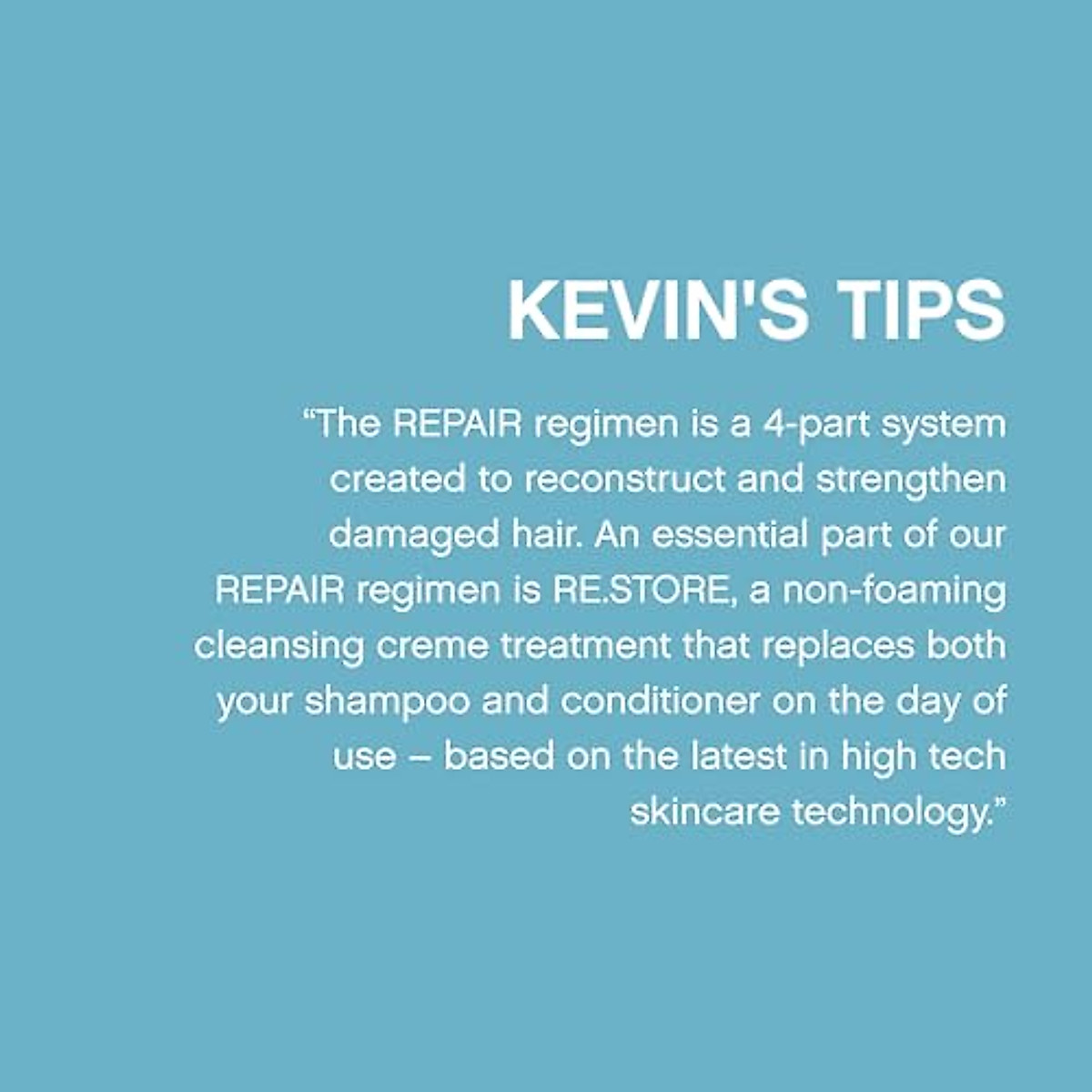 KEVIN.MURPHY RE.STORE - Cleansing Treatment - For Dry, Damaged & Overprocessed Hair - Damaged Hair Repair - With Amino Acids & Fruit Enzymes - Sulphate Free Hair Care - 200 mL / 6.7 fl oz
