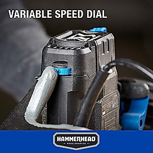 Hammerhead 10-Amp Variable Speed Plunge Woodworking Router Kit with Parallel Guide and Vacuum Adaptor – HAPR100