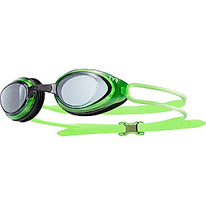 TYR Black Hawk Racing Goggles, Clear Matte Black, One Size