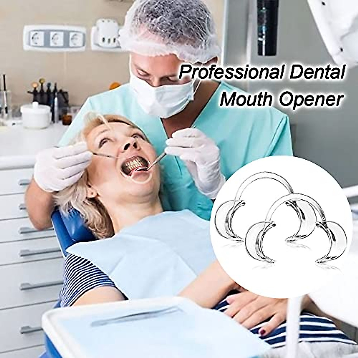 30-Pack Dental Cheek Retractor, Professional Autoclavable Mouth Opener Retractors, 100% BPA-Free, for Dentist, Teeth Whitening, Party, Mouthguard Challenge Game - Size M, Clear