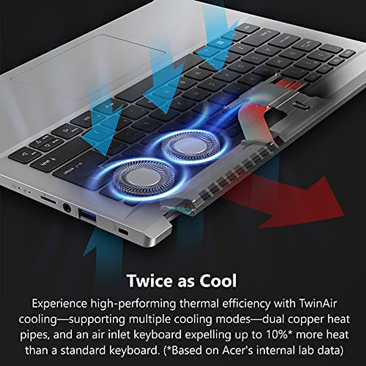 Acer Swift Go 14 Intel Evo Thin & Light Laptop | 14" 2.2K 2240 x 1400 100% sRGB Display | Intel Core i5-1335U | Intel Iris Xe | 16GB LPDDR5 | 512GB Gen 4 SSD | Killer WiFi 6E AX1675 | SFG14-71-54AP