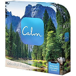 Spin Master 300-Piece Calm Jigsaw Puzzle for Relaxation, Stress Relief