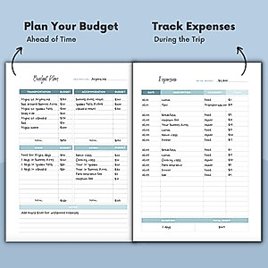 Lamare Travel Journal For Women - Cute Travel Notebook, Bucketlist, Roadtrip & Vacation Planner – Great and Fun Travel Planner Gift, Undated Travel Diary and Travel Planner Organizer for Women