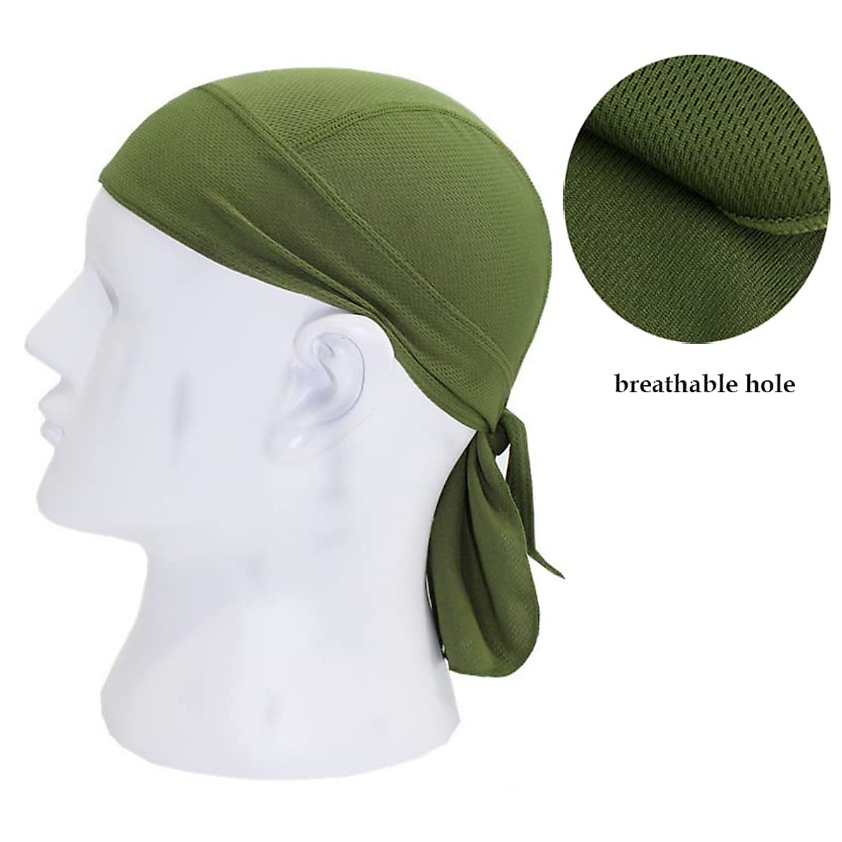 Cycling Cap Men Skull Pirate Hat Riding Bandana Sweat Wick Helmet Liner Motorcycle Headwrap Quick Dry Beanie Under Helmet