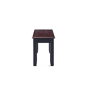 Boraam Bloomington Bench, Black/Cherry