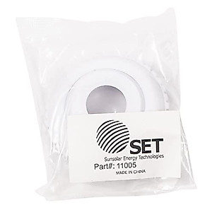 SunSolar Swimming Pool Return Jet - Replacement — Directional Eyeball Ring with 3/4-Inch Opening — Connects with 1.5-Inch Female Thread Ring — Pool Accessories for Cleaning — White (2-Pack)