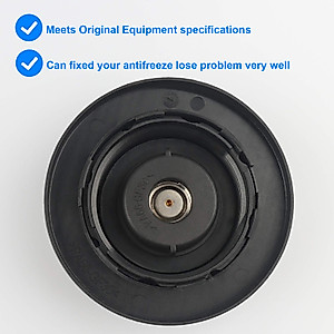 Radiator Pressure Cap, Coolant Reservoir Cap Replace RS-527, RS527, 9C3Z-8101-B, 9C3Z8101B Compatible with Ford 6.0 7.3 Powerstroke - Explorer F150 F250 F350 Mustang Taurus, Lincoln, Mercury, More