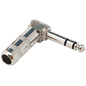 HUASEN 1/4" Audio Plugs 6.35 mm Plug TRS Male 1/4 inch Solder Type Stereo Plug Right Angle Design Connector for DJ Mixer Speaker Cables Guitar Cables Phono Patch Cable Microphone Cables