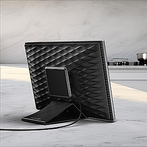 Nixplay 8 inch Touch Screen Digital Picture Frame with WiFi (W08K), Black-Silver, Share Photos and Videos Instantly via Email or App