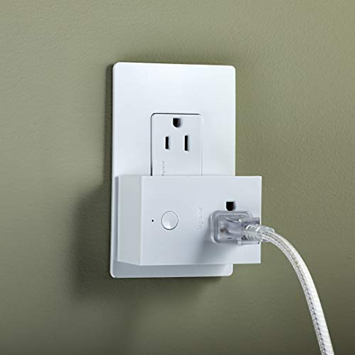 Legrand - Pass & Seymour Radiant WWP10CCV2 Enabled Plug, White Smart Wi-Fi Switch