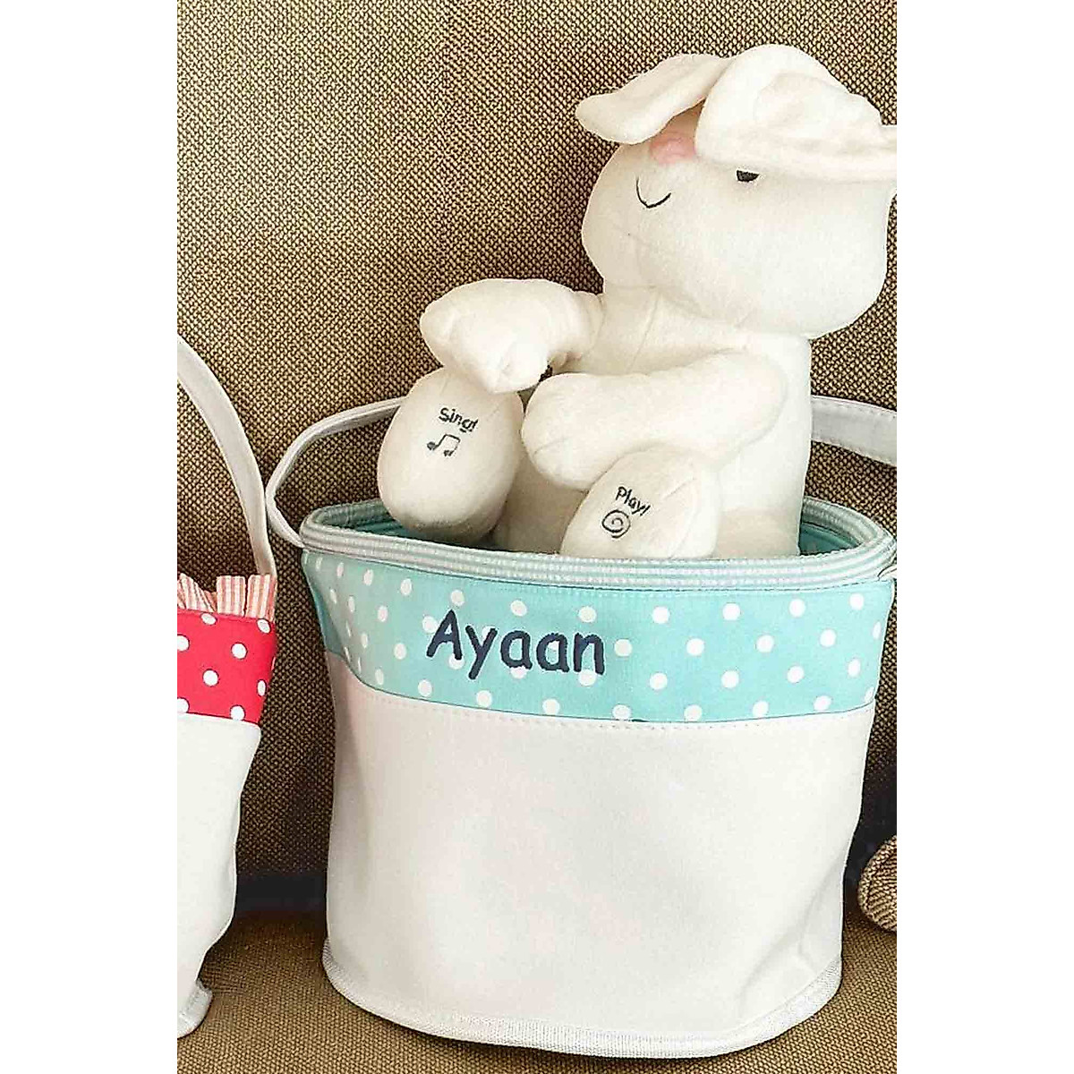 Personalized Soft and Light Easter Basket (Purple)