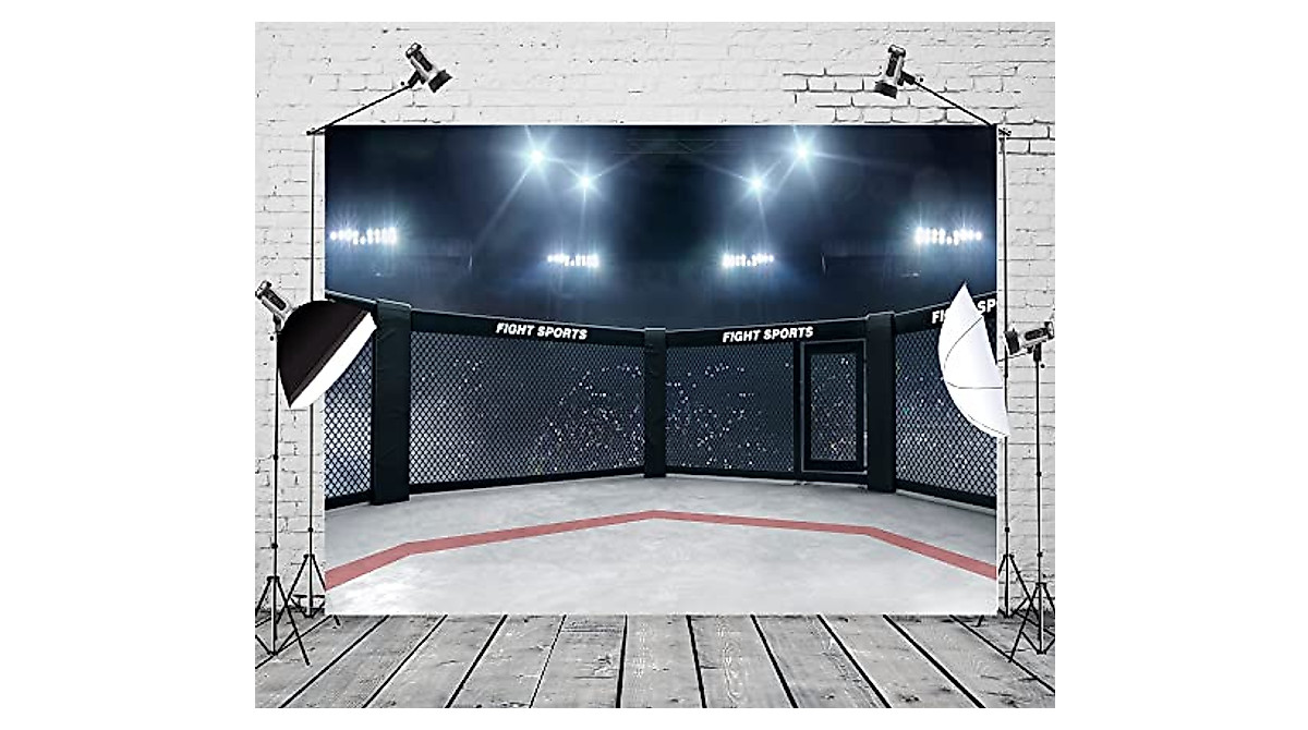 BELECO 7x5FT Fabric Boxing Backdrop for Parties & Photos