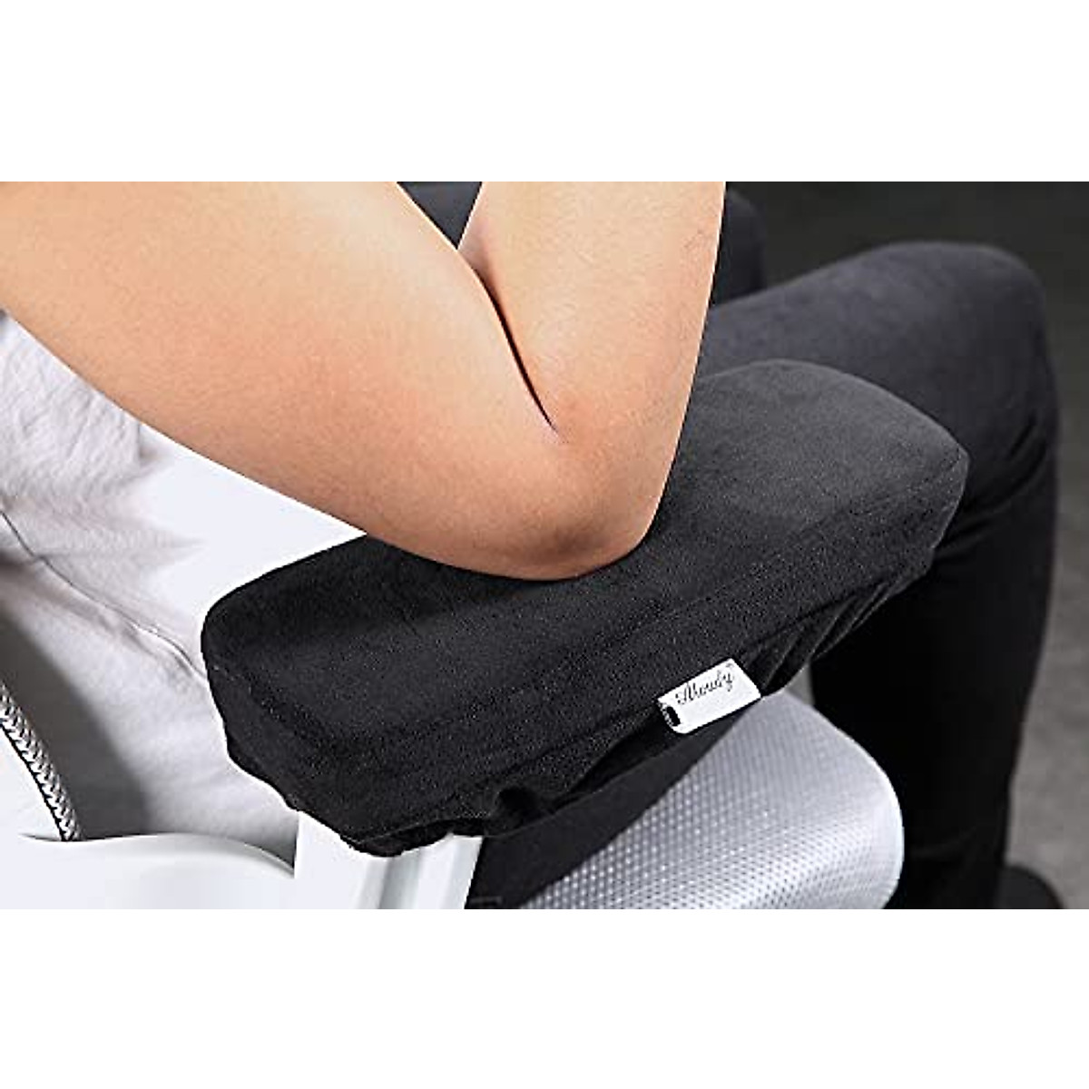 Aloudy Arm Rest Pillow, 2021 New Size 11” Office Chair Armrest Cover Pads, Comfy Desk Chair Cushions for Elbows and Forearms(Large, Set of 2)