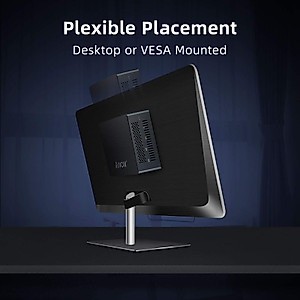 AWOW Mini PC Intel J4125, 8GB LPDDR4 128GB M.2 SSD Mini Desktop Computer Windows 11 Pro, Support 4K Triple Display/Dual WiFi/HDMIx 2/Gigabit Ethernet/BT 4.2, Mini Computer for Business/Home/Office