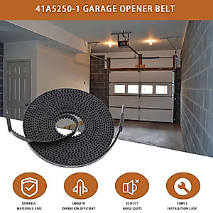 41A5250-2 Drive Belt for 10ft High Garage Doors,308'' Garage Door Openers Belt 041A5250-2,Replacement Belt Compatible with Liftmaster/Chamberlain Belt Drive Garage Door Opener