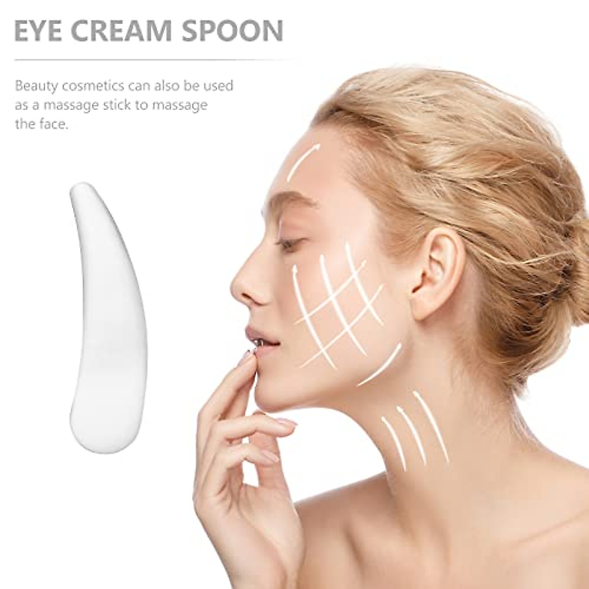 Healifty Mini Metal Cosmetic Spatulas Cream Spoon Practical Cosmetics Dig Scoop Cosmetics Spoon for Mixing and Sampling Makeup Cosmetic Beauty Tools