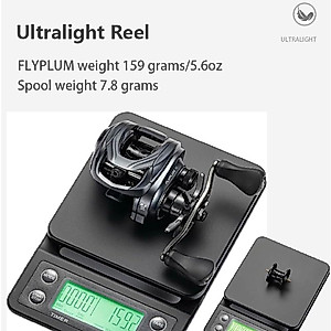 SOLOKING FLYPLUM R2 Baitcaster Reels 8.1 Gear Ratio 159g/5.6oz Ultralight Reel Fishing Reel 6+1BB 5KG Drag Power Baitcasting Reel (Left Hand)