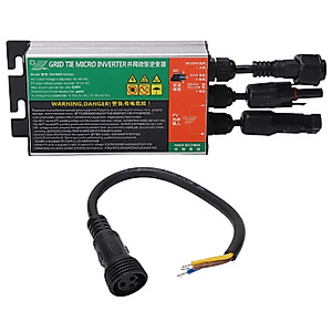 Aluminum Alloy DC 24V40V Solar Power Inverter, Grid Tie Inverter, AC 120V to 230V, Grid Tie Inverter Pure Sine Stackable Converter for Off Grid Solar System Home RV