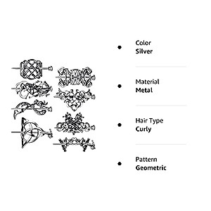 8 Pcs Viking Celtic Hair Clips Vintage, Silver Slide Hairpins Alloy Knot Hair Sticks Viking Metal Hair Barrette, Accessories for Girls Women Halloween Christmas Gift