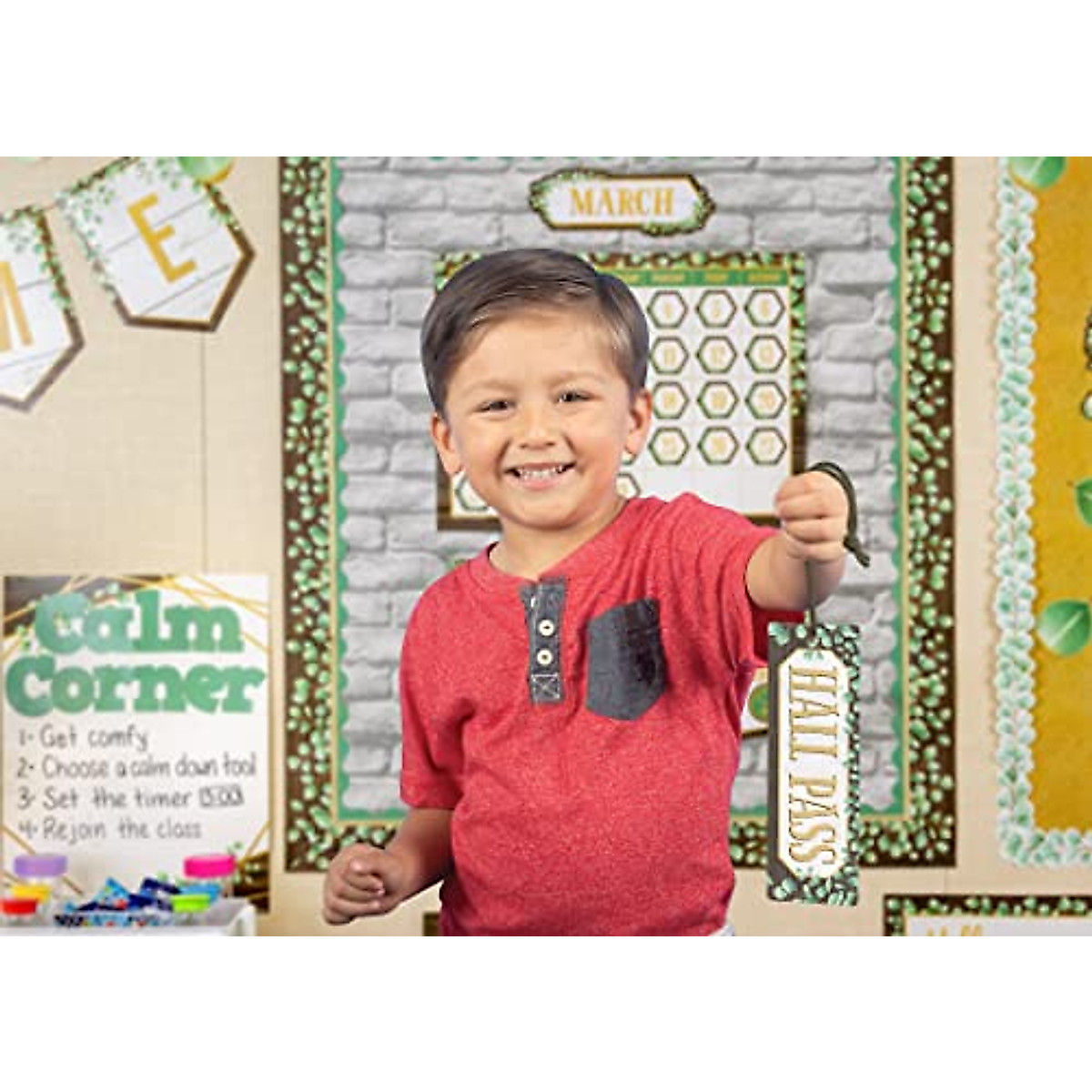 Teacher Created Resources Eucalyptus Magnetic Hall Pass (TCR77473)