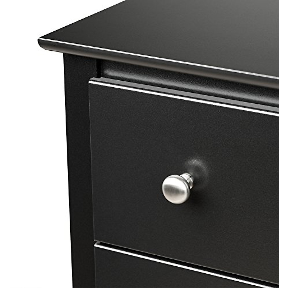 Prepac Sonoma 5-Drawer Chest for Bedroom, 16" D x 31.5" W x 45.25" H, Black