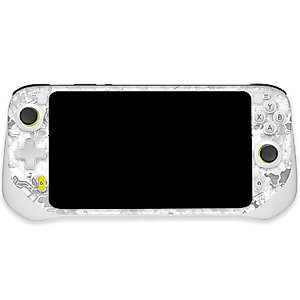 MightySkins Carbon Fiber Skin Compatible with Logitech G Cloud Gaming Handheld - Viper Snow | Protective, Durable Textured Carbon Fiber Finish | Easy to Apply | Made in The USA