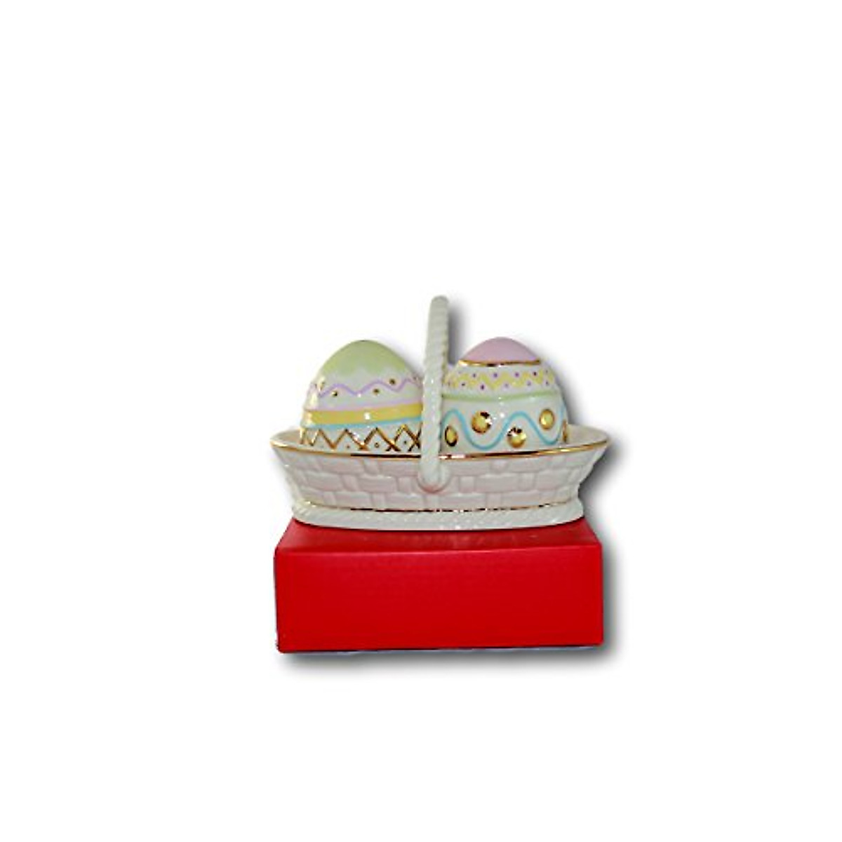 Lenox Easter Egg Salt and Pepper with Basket