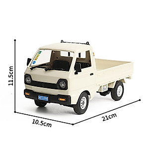 KAROYD RC Mini-Truck, D12mini 1/16 2.4Ghz RC Car Truck - White