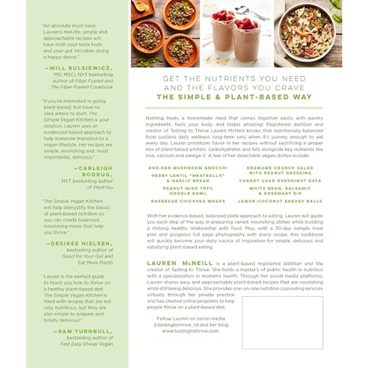 The Simple Vegan Kitchen: Nutritionally Balanced, Easy and Delicious Plant-Based Meals for Daily Wellness