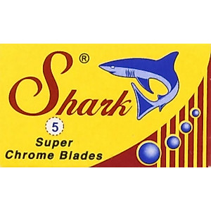 100 Shark Super Chrome Double Edge Razor Blades