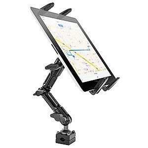 ARKON Mounts Heavy-Duty Slim-Grip Tablet Headrest Mount | Universal Tablet Holder | Adjustable Multi-Angle Arm | Compatible with iPad, Mini, Pro, Galaxy Tab, Kindle, and more