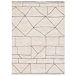 Jaipur Living, Soft 9x12 Large Area Rug, Easy Care, Moroccan, Geometric Beige/Brown Living Room Rug