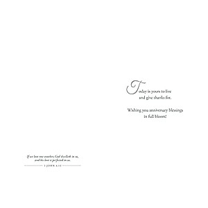 Boxed Greeting Cards - Christian Anniversary Cards with Envelopes - Anniversary Blessings - KJV Scripture - Package of 12