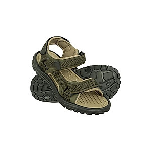 Mountain Warehouse Crete Mens Sandals - Soft, Walking, Summer Khaki 12 M US Men