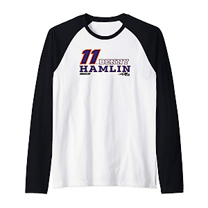 NASCAR - Denny Hamlin - Driver Raglan Baseball Tee