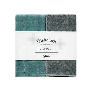 Nawrap Binchotan Charcoal Dishcloths, Naturally Anti-Odor, Set of 3, Turquoise Coral & Citrus