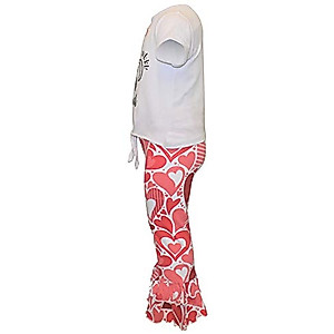 Unique Baby Girls Valentines Day Love You to the Moon 2pc Set (6, Moon)