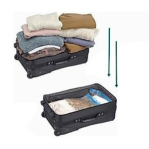 Quantity Space Saver Storage Dual Double Zipper Extra Tight Seal Bags for Travel, Suitcase, Moving, and Household use in size 53"x40" / 130cm x 100cm