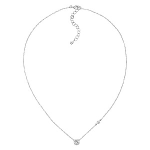 Silpada 'Marvel' Cubic Zirconia Necklace in Sterling Silver, 16" + 2"
