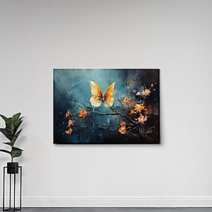 Abstract Painting Buy Canvas Wall Art, Butterfly Painting Art, Butterfly canvas, bedroom Butterfly wall art,Watercolor abstract Butterfly canvas painting