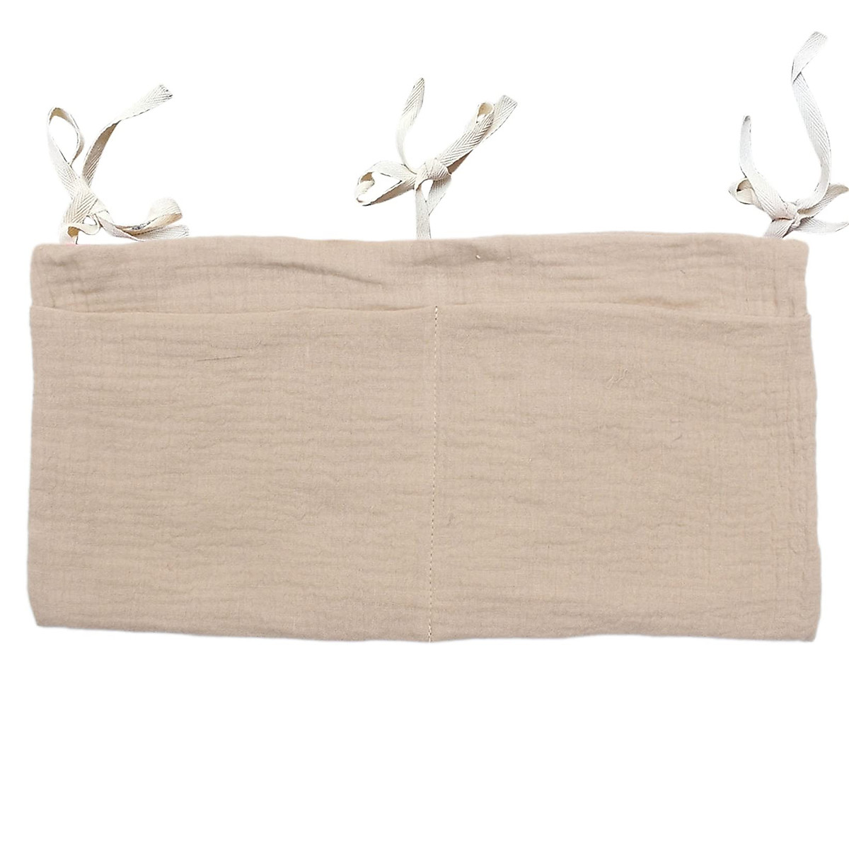 WYBFR Baby Nursery Organizer Baby Diaper Caddy Bedside Storage Bag Hanging Diaper Organization Hanging Storage Bag for Clothing Diapers Toys, Hang on Crib, Changing Table or Wall,Khaki