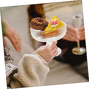 YARNOW Ice Cream Goblet Clear Glass Bowls Clear Glass Mugs Dessert Plates Glass Footed Ice Cream Bowls Clear Glass Parfait Cups Ice Cream Cups Glass Sundae Trifle Cup Appetizer Cup Glass