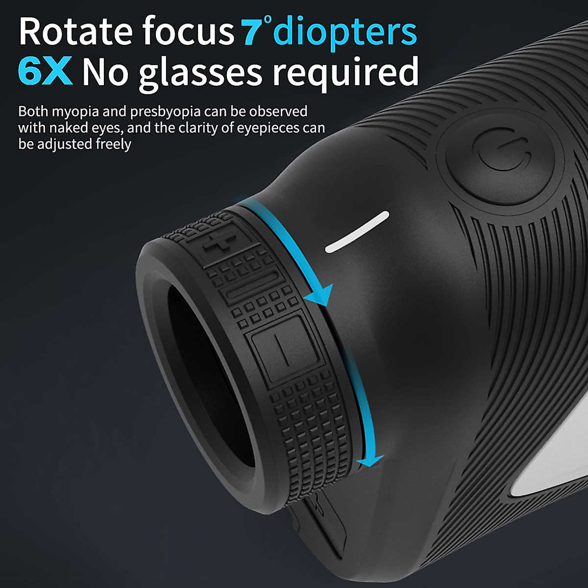 Golf Rangefinder 800Yds Laser Range Finder 6X Flagpole Lock Pin Vibration Slope Compensation Golfing Distance Finder Continuous Scan Speed Measure Rechargeable Yardage Rangefinders