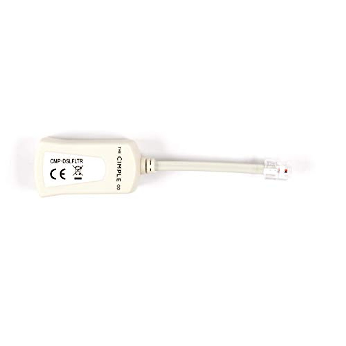 THE CIMPLE CO 2 Wire, 1 Line DSL Filter - for Removing Noise and Other Problems from DSL Related Phone Lines - 2 Pack