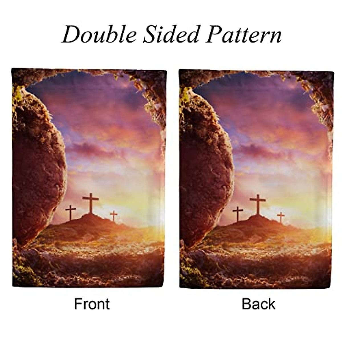 My Little Nest Seasonal Garden Flag Easter Day Sunrise Vertical Garden Flags Double Sided for Home Farmhouse Yard Holiday Flag Outdoor Decoration Banner 12"x18"