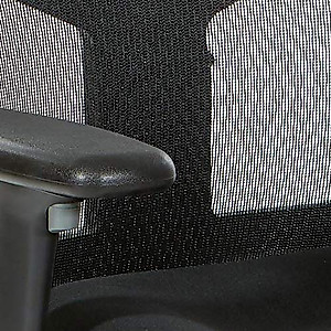 Office Star ProGrid Breathable Mesh Manager's Office Chair with Adjustable Seat Height, Multi-Function Tilt Control and Seat Slider, Mid Back, Coal FreeFlex Fabric