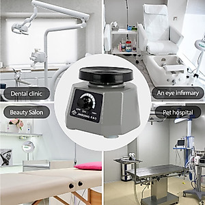 GELTTULU Lab Vibrator 4" Oscillator Round Shaker Plaster Vibrator Plate Dental Equipment Machine for Mixing 110V 100W